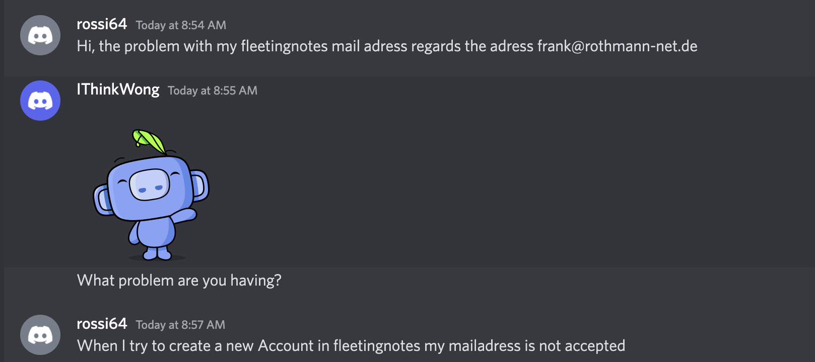 Fix Bug With Parsing Email Addresses · Issue 386 · Fleetingnotesfleeting Notes Flutter · Github