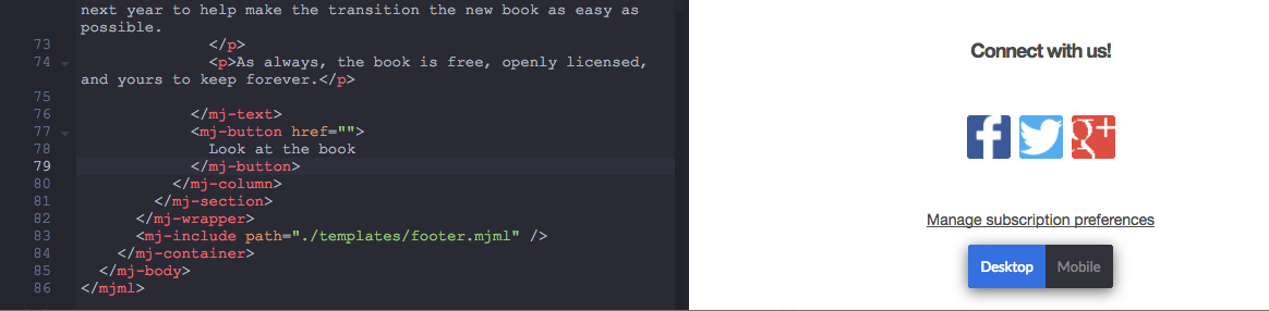Feature for mj-social href atribute · Issue #1130 · mjmlio/mjml · GitHub