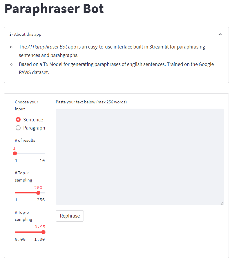 GitHub - johnpras/Paragraph-paraphraser