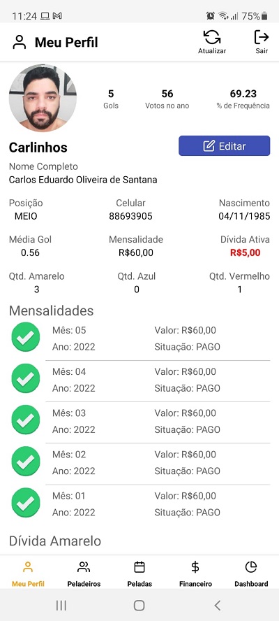 GitHub - csantanadev/pda-mobile-app: Aplicativo para uma pelada de amigos