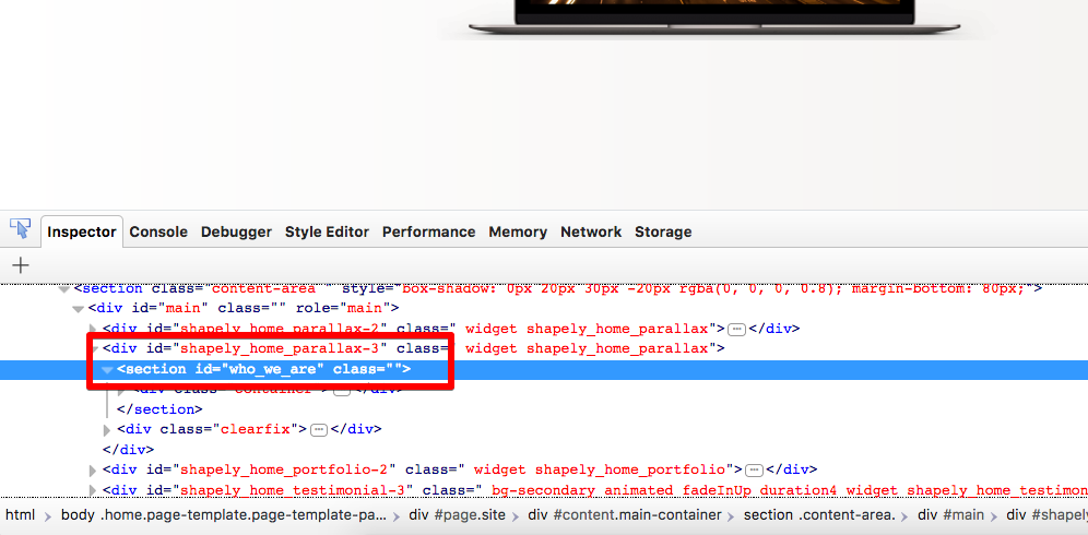 One Page links. · Issue #229 · ColorlibHQ/shapely · GitHub