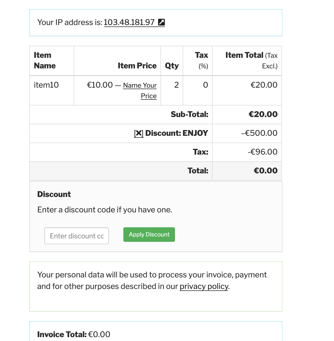 Discount.. Minimum Amount vs Discount Amout. · Issue #309 · AyeCode/invoicing · GitHub