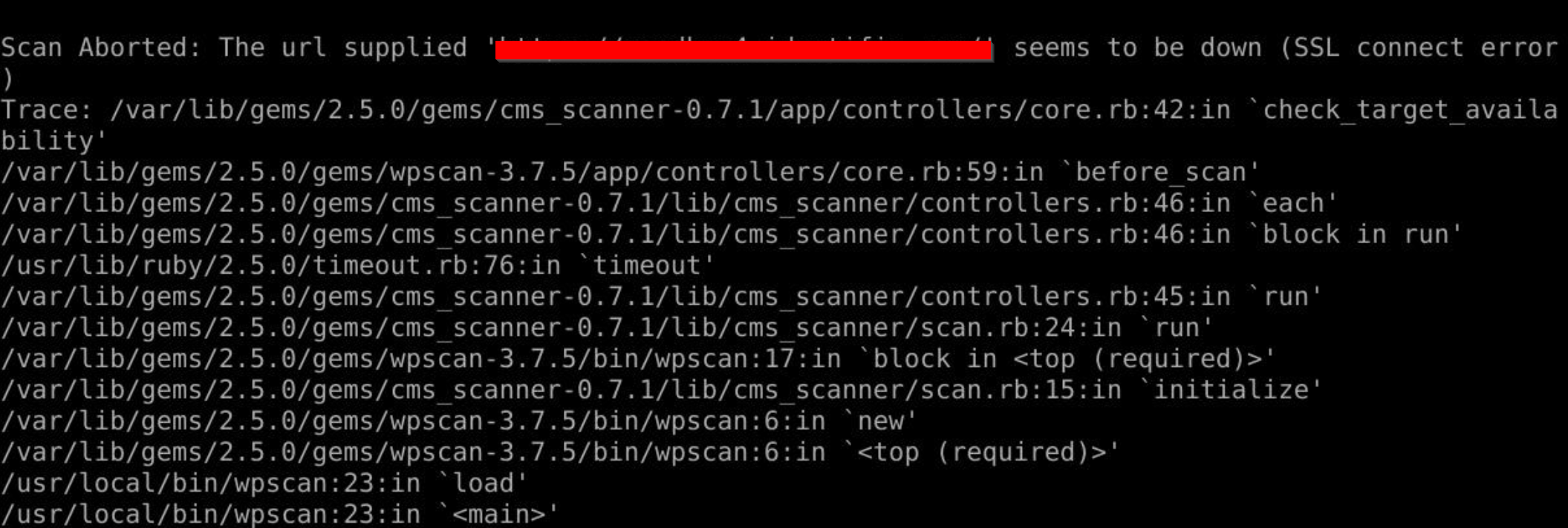 Scan Aborted: The url supplied seems to be down (SSL connect error) · Issue #1439 · wpscanteam ...