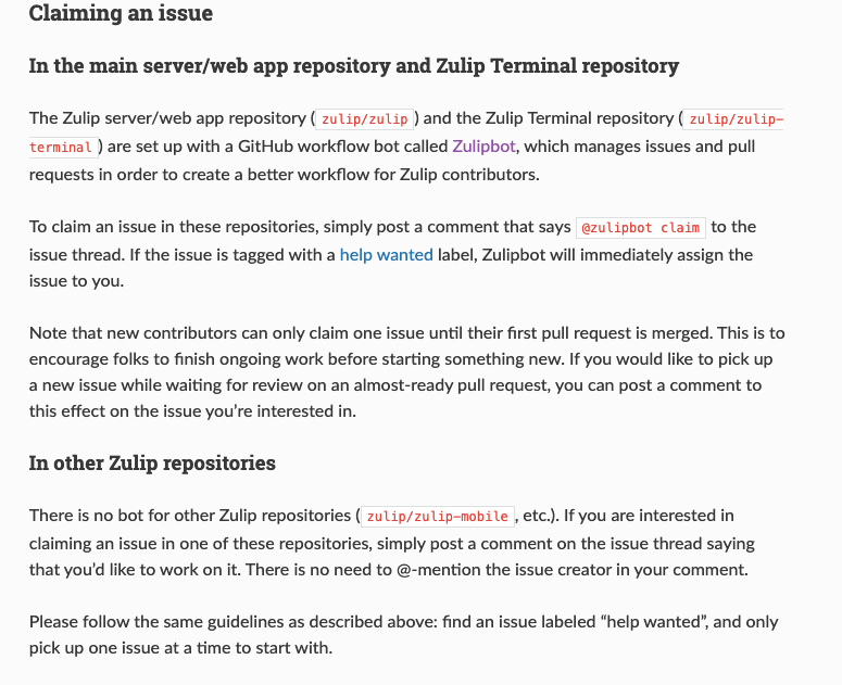 Contributor Docs Clarify Instructions For Claiming An Issue By Alya · Pull Request 22656