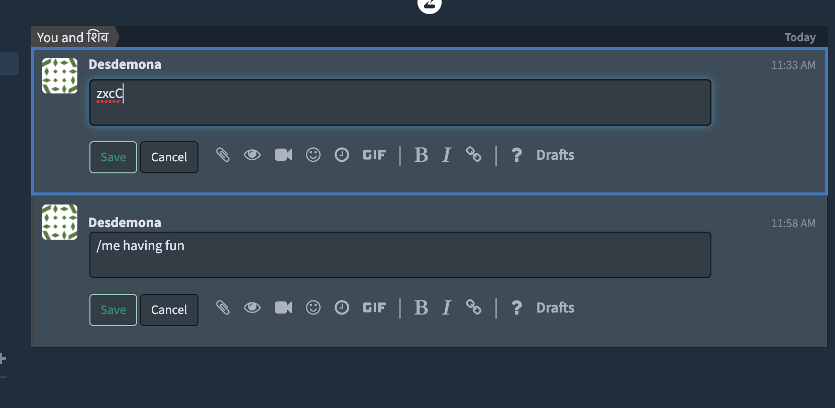 Fix vertical alignment in /me messages · Issue #23101 · zulip/zulip · GitHub