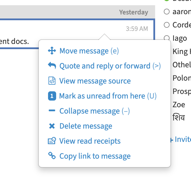 Show three dots when menu is selected · Issue #23157 · zulip/zulip · GitHub