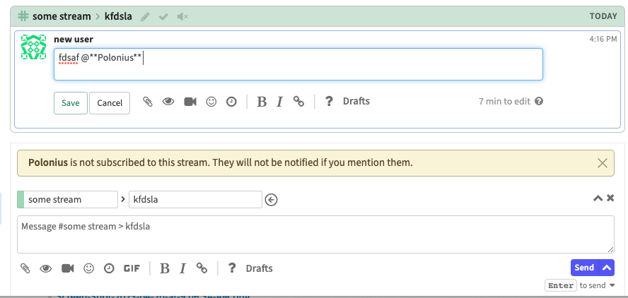 Show banners triggered by message editing in message edit UI · Issue #25230 · zulip/zulip · GitHub