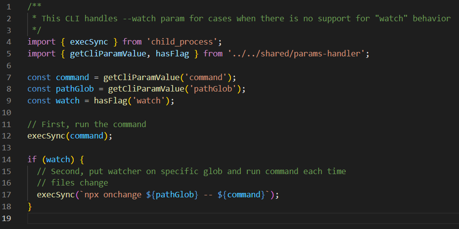 Add ability to watch files for changes in nx:run-commands executor · Issue #16341 · nrwl/nx · GitHub