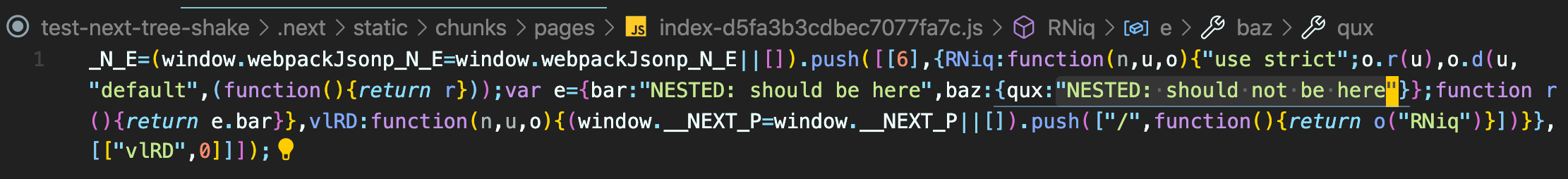 tree-shaking doesn't drop certain unused values · Issue #20804 · vercel/next.js · GitHub