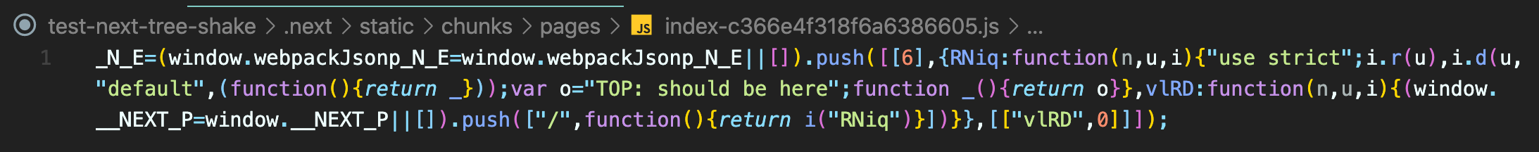 tree-shaking doesn't drop certain unused values · Issue #20804 · vercel/next.js · GitHub