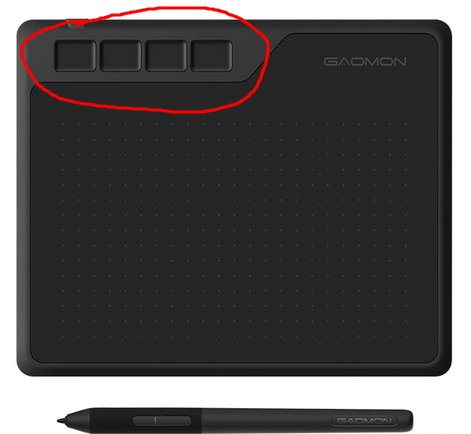 Can't use the four Gaomon graphic tablet buttons · Issue #4730 ...