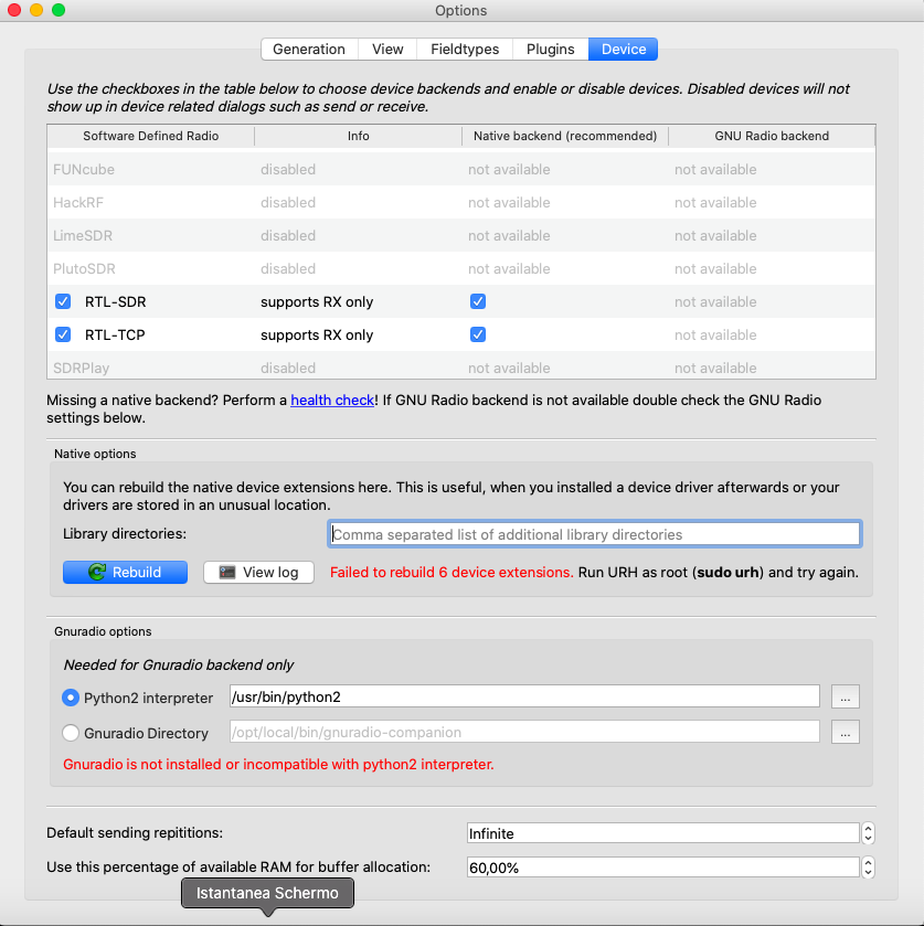 HackRF disabled and can't use it · Issue #742 · jopohl/urh · GitHub