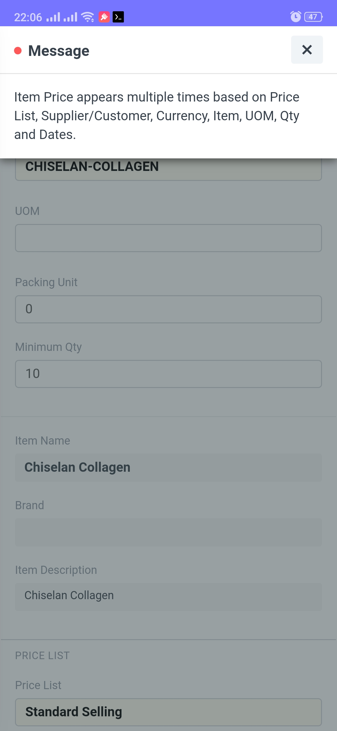 [bug] Cannot Edit Item Price · Issue 20504 · Frappe Erpnext · Github