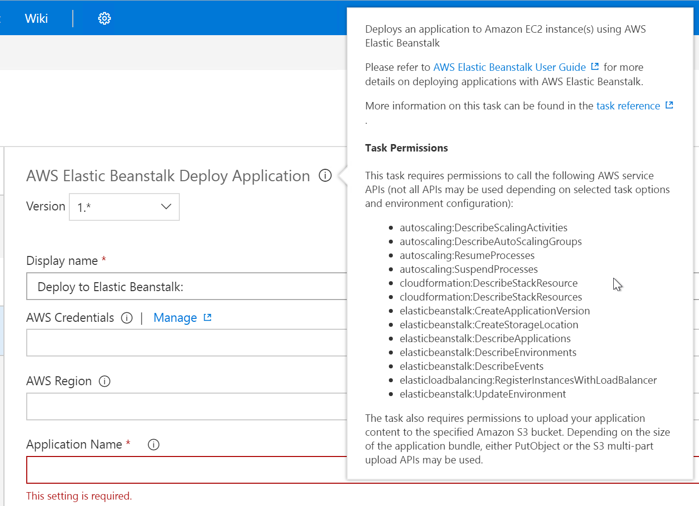 AWS AWS Elastic Beanstalk Deploy Application Task Permissions are incorrect · Issue #124 · aws ...