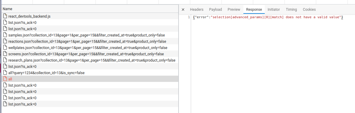v1.5: Advanced Search does not work · Issue #1200 · ComPlat/chemotion_ELN · GitHub
