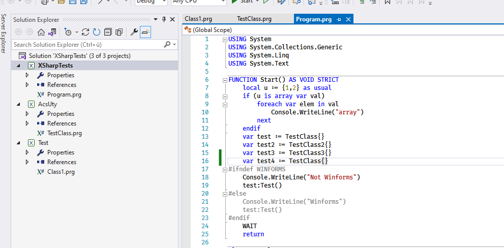 Wrong #ifdef branch is shown as active · Issue #909 · X-Sharp/XSharpPublic · GitHub