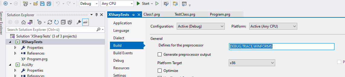 Wrong #ifdef branch is shown as active · Issue #909 · X-Sharp/XSharpPublic · GitHub