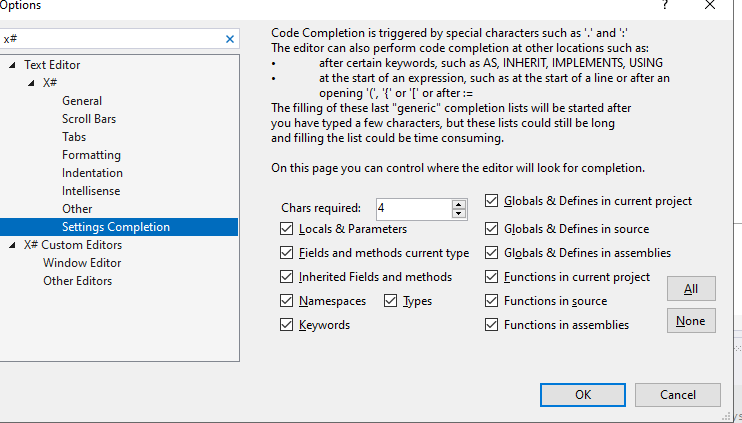 Problems with "Complete word " · Issue #1036 · X-Sharp/XSharpPublic · GitHub