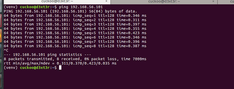 Virtual Machine hasn't been configured properly as the Cuckoo Host wasn ...