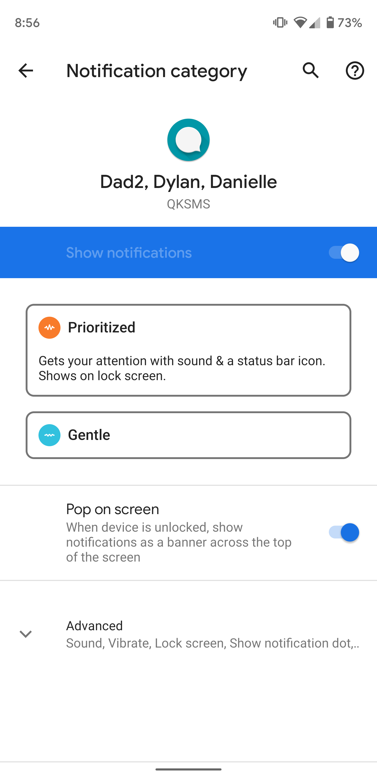 Notification Channels Broken in Android Q · Issue #1453 · moezbhatti/qksms · GitHub