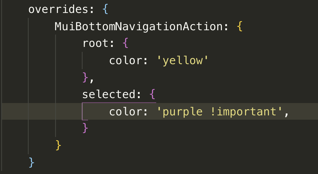 Theme overrides for Selected are not applied · Issue #16028 · mui ...