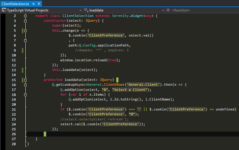 Select Menu in layout header · Issue #3305 · serenity-is/Serenity · GitHub