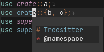 Rust inconsistent highlighting of `crate` and `super` in imports · Issue #3992 · nvim-treesitter ...