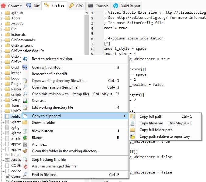 File tree: more sophisticated copy options in file tree tab · Issue ...