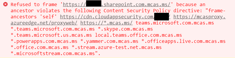 Errors calling graph from an SPFx WebPart in a Tenant where Microsoft Cloud App Security is ...