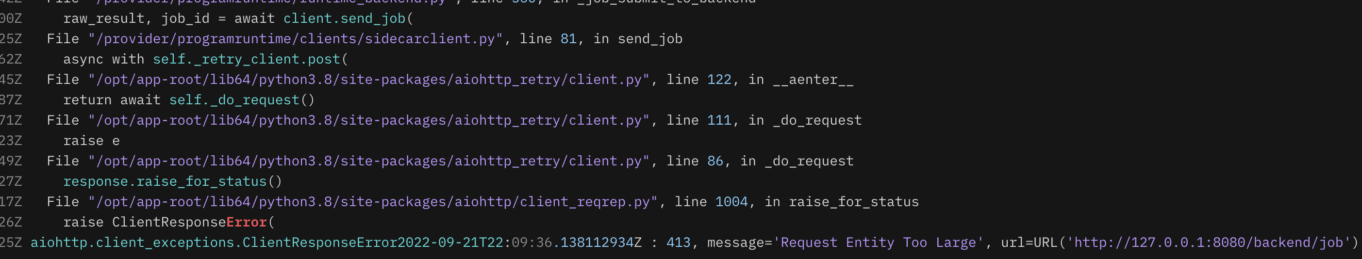 Connectionreseterror With Large Input · Issue 497 · Qiskit Qiskit Ibm Runtime · Github