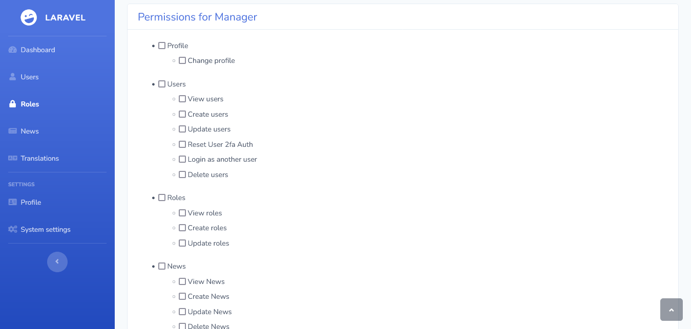 GitHub - viskas/laravel-admin-starter