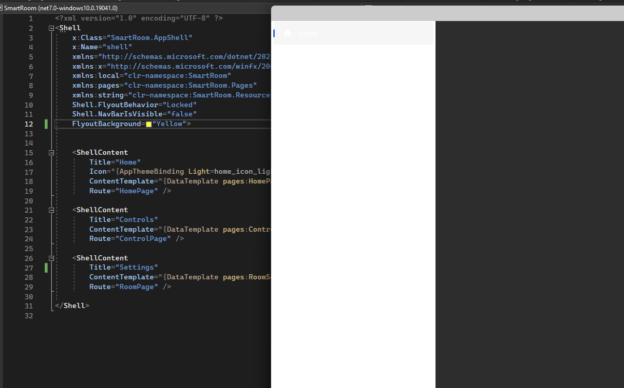 Shell flyout background color does not change in .NET 7.0 · Issue #12325 · dotnet/maui · GitHub