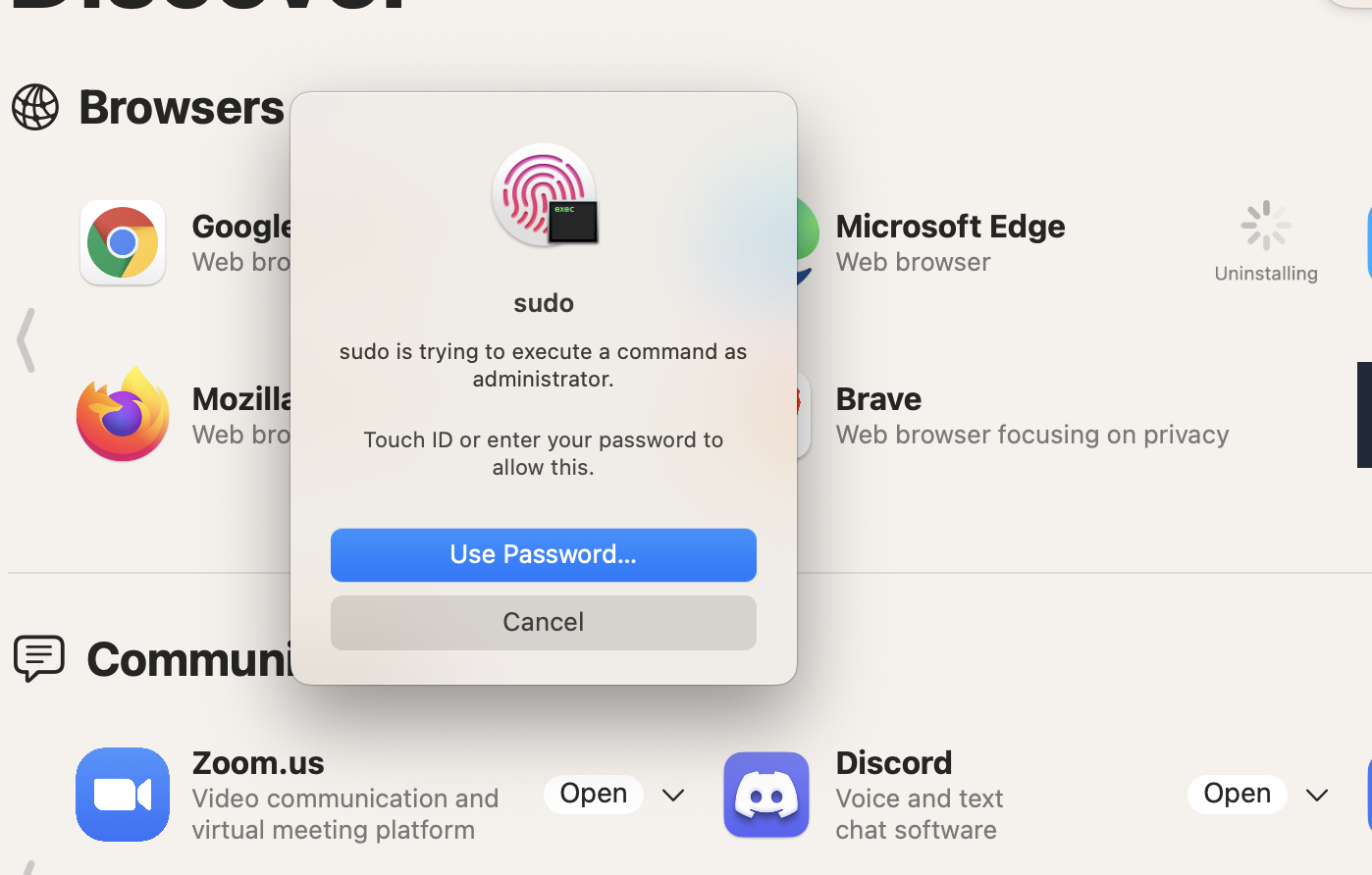 Handle installs that require password · Issue #5 · milanvarady/Applite · GitHub