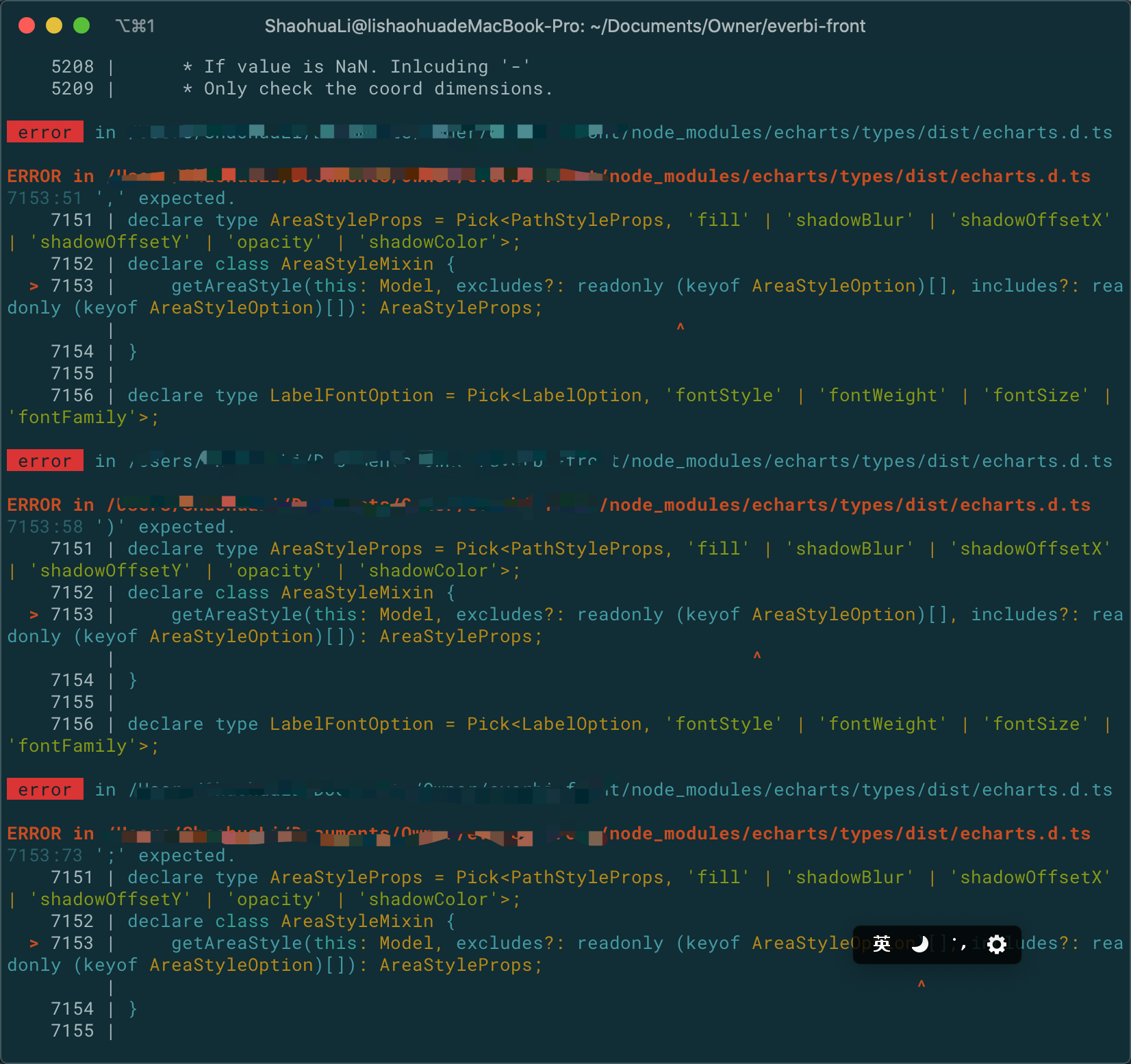 升级到v5后,type Expected Ts1110 In Version 520 线上vue项目无法build · Issue 15749 · Apacheecharts 0487