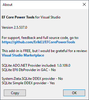 Check for precense of EfSchemaCompare! · Issue #809 · ErikEJ/EFCorePowerTools · GitHub