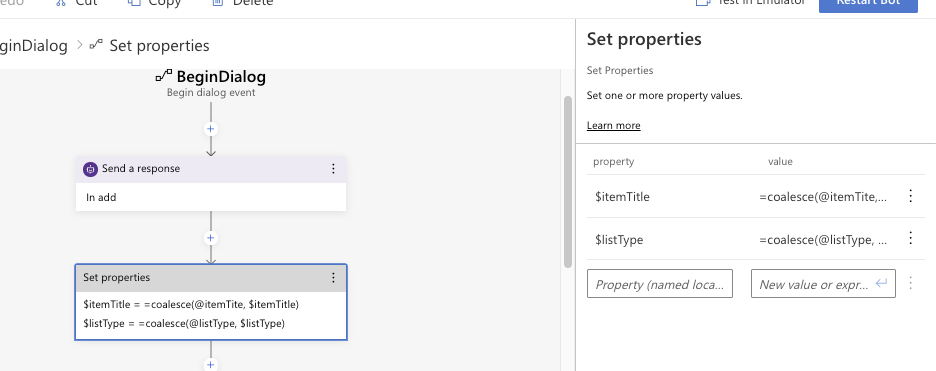 Drop adding `=` prefix if property value starts with `=` · Issue #2222 · microsoft/BotFramework ...