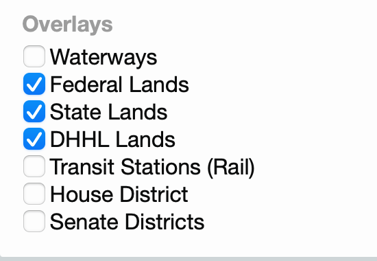 [TASK] All overlays default to `unchecked` · Issue #59 · CodeWithAloha/Hawaii-Zoning-Atlas · GitHub