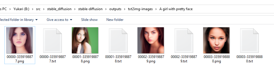 Seed value in filename and text files that generate alongside images for batch counts are all ...