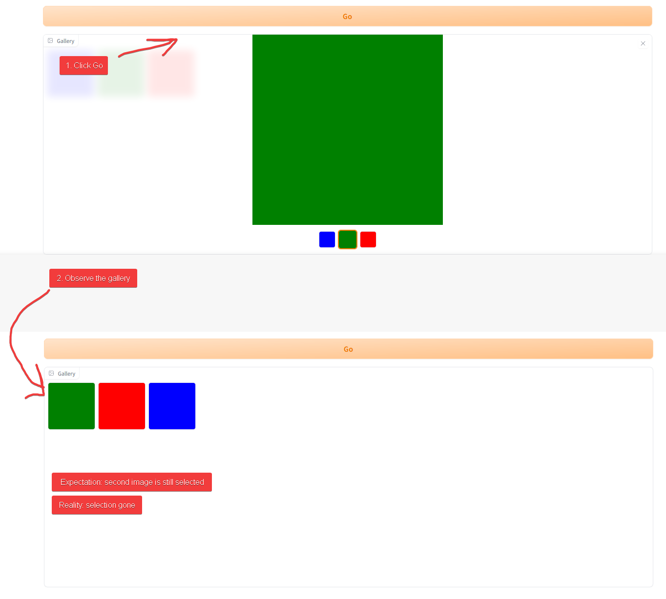 `gradio.Gallery` loses selection when updated · Issue #2984 · gradio-app/gradio · GitHub
