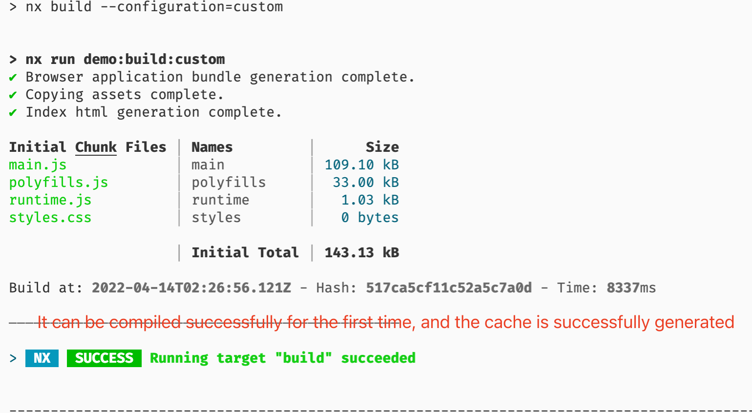 Nx not recomputing cache when index.html changes by scirpts · Issue #9814 · nrwl/nx · GitHub