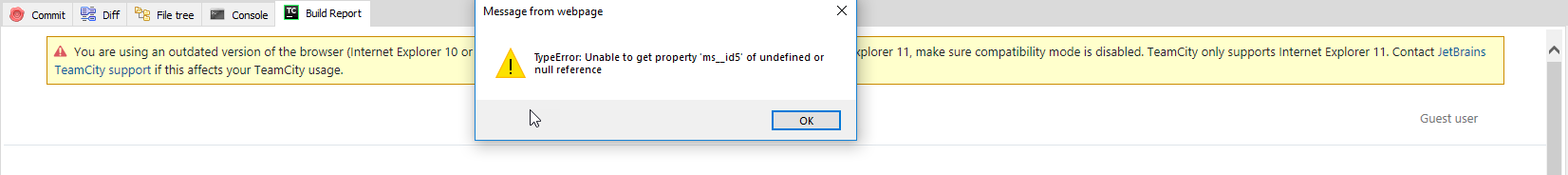 TeamCity Integration : errors when loading report web page · Issue #6217 · gitextensions ...