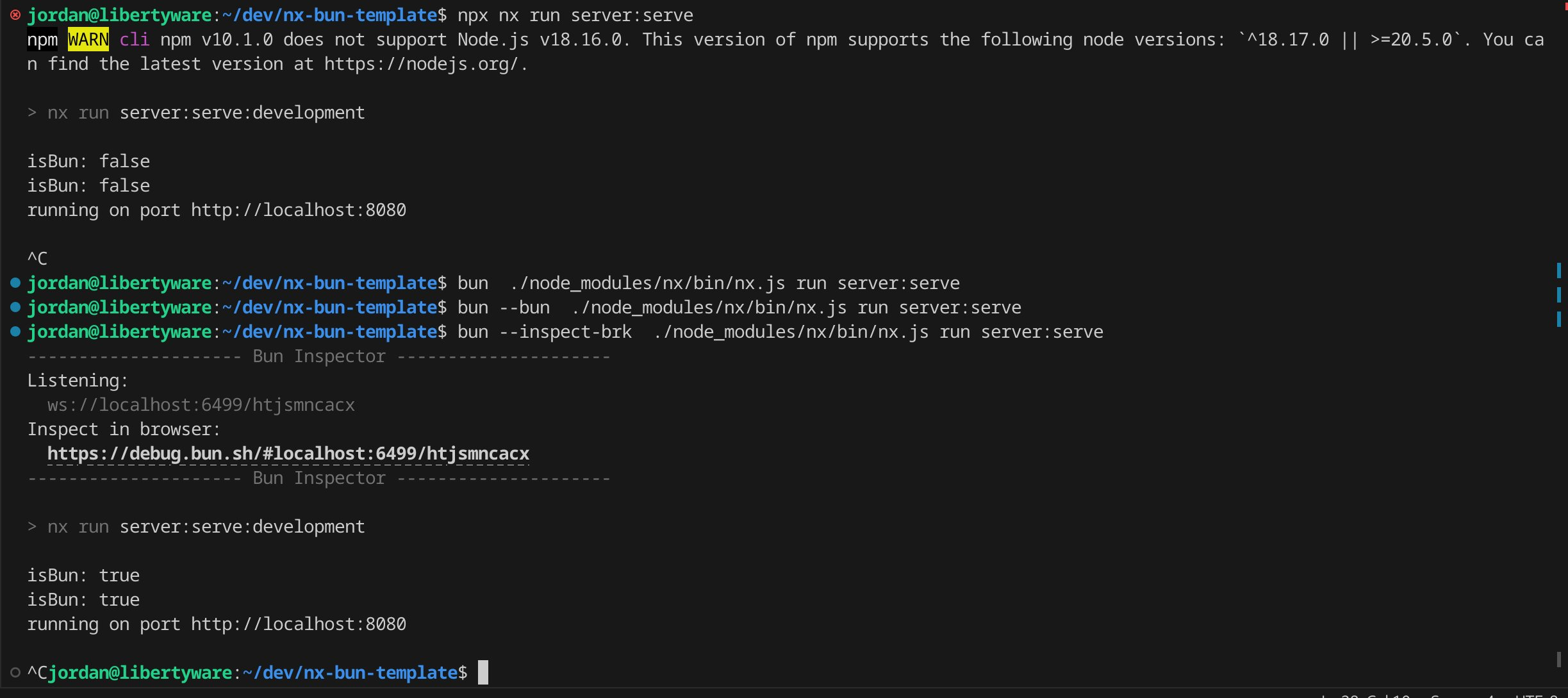 Nx Event Loop Issue Code Only Works When Using Inspect Brk Settimeout {} 1000