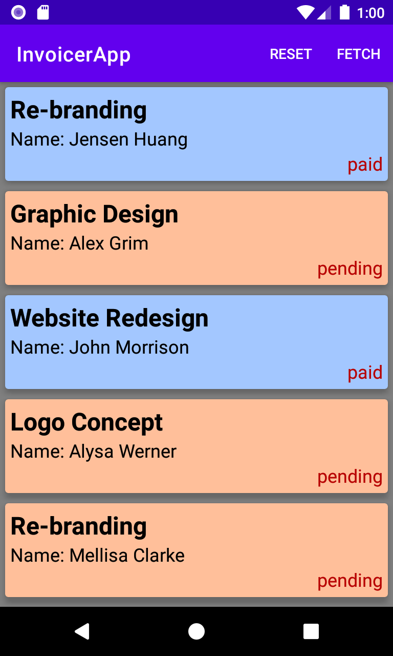 GitHub - bernardinhio/Invoicer: DaggerHilt Dependency Injection MVVM ...