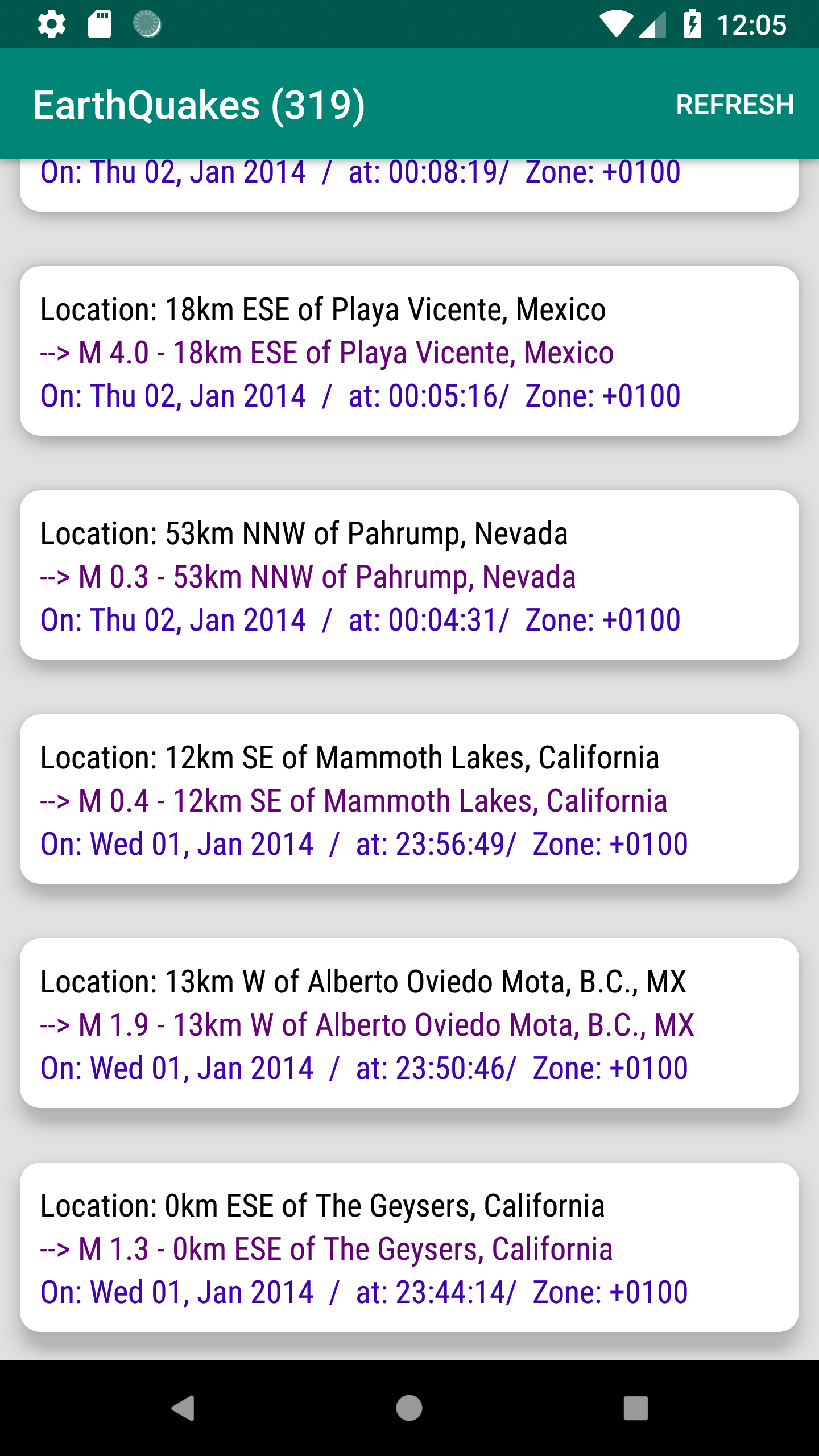 GitHub - bernardinhio/Earthquakes: Retrofit, architecture pattern for reusing base-url & end ...