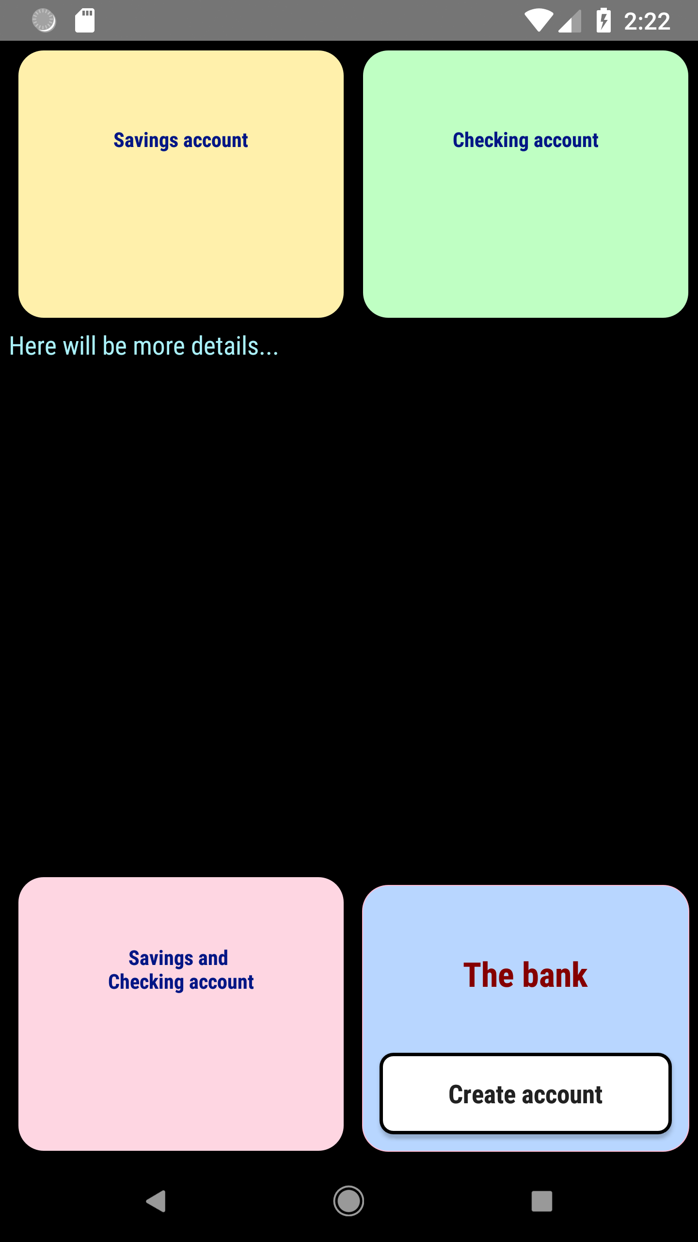 GitHub - bernardinhio/BankAccounts: Floating Activity, Reactive approach, Kotlin & Java, Class ...