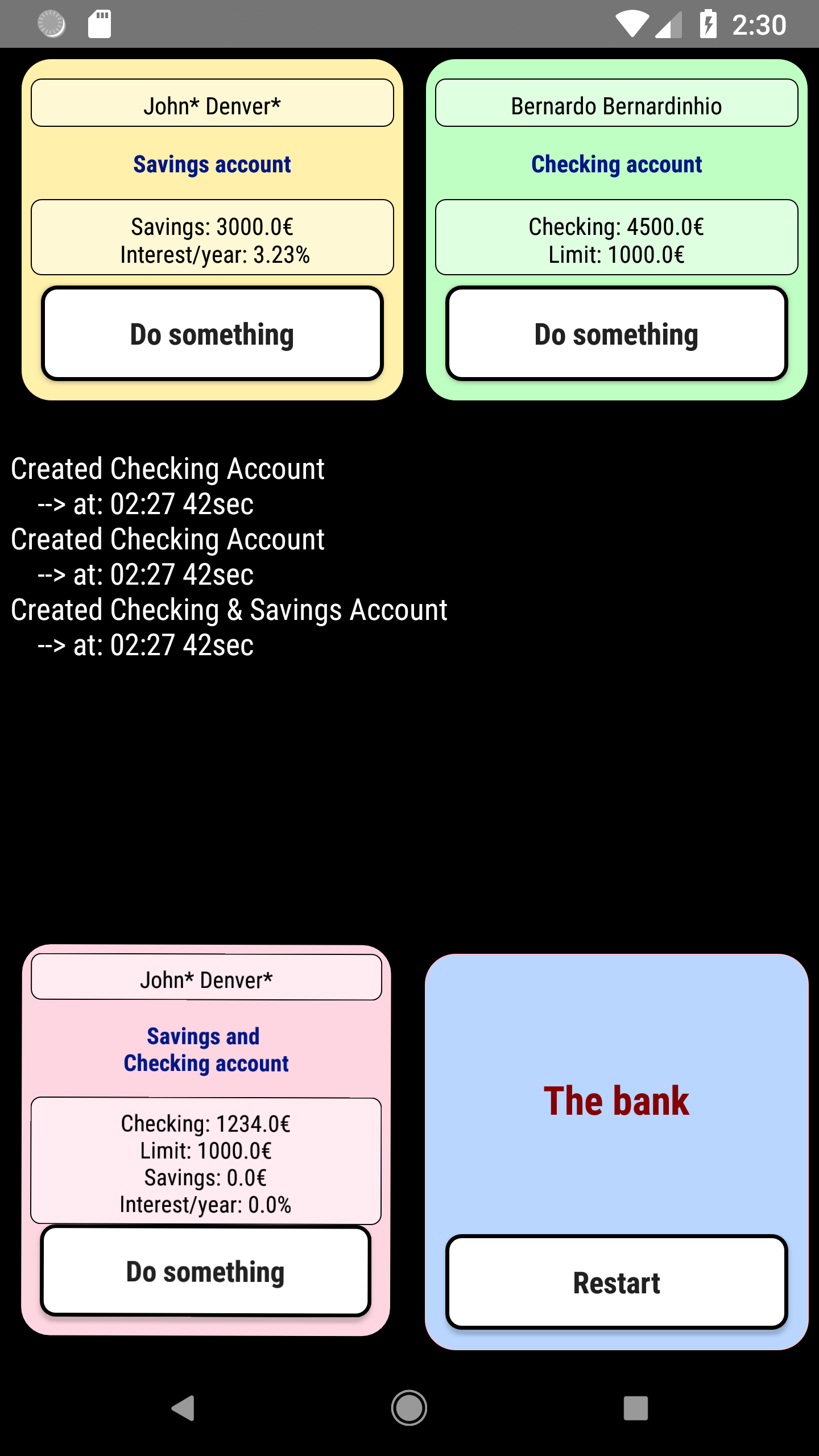 GitHub - bernardinhio/BankAccounts: Floating Activity, Reactive ...
