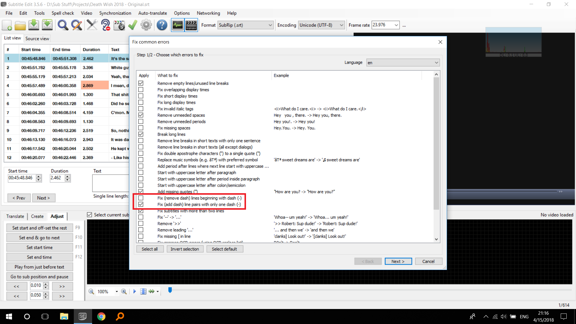 Fix Common Errors Problem · Issue 2891 · Subtitleeditsubtitleedit · Github