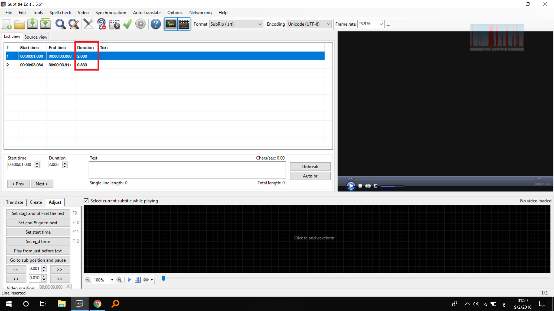 [Bug] First line added in a file doesn't take Subtitle Minimum Display. · Issue #3075 ...