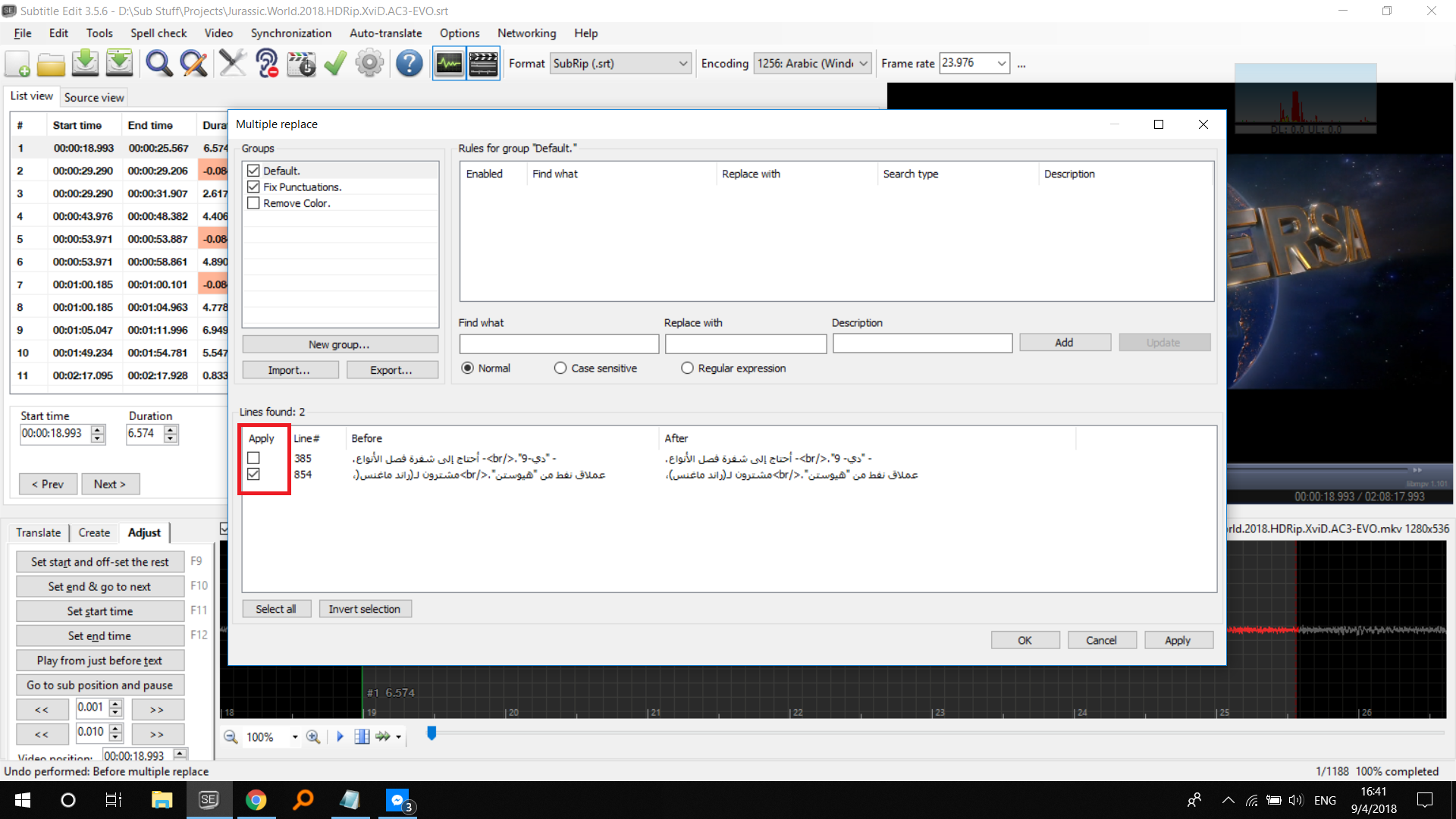 Bug In Multiple Replace · Issue 3078 · Subtitleeditsubtitleedit