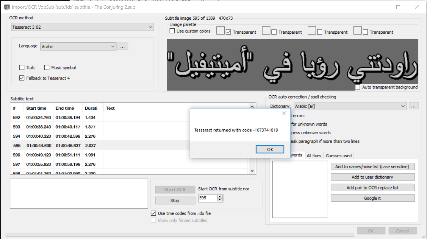 tesseract returned with the code 1073741819 · Issue #3156 ...